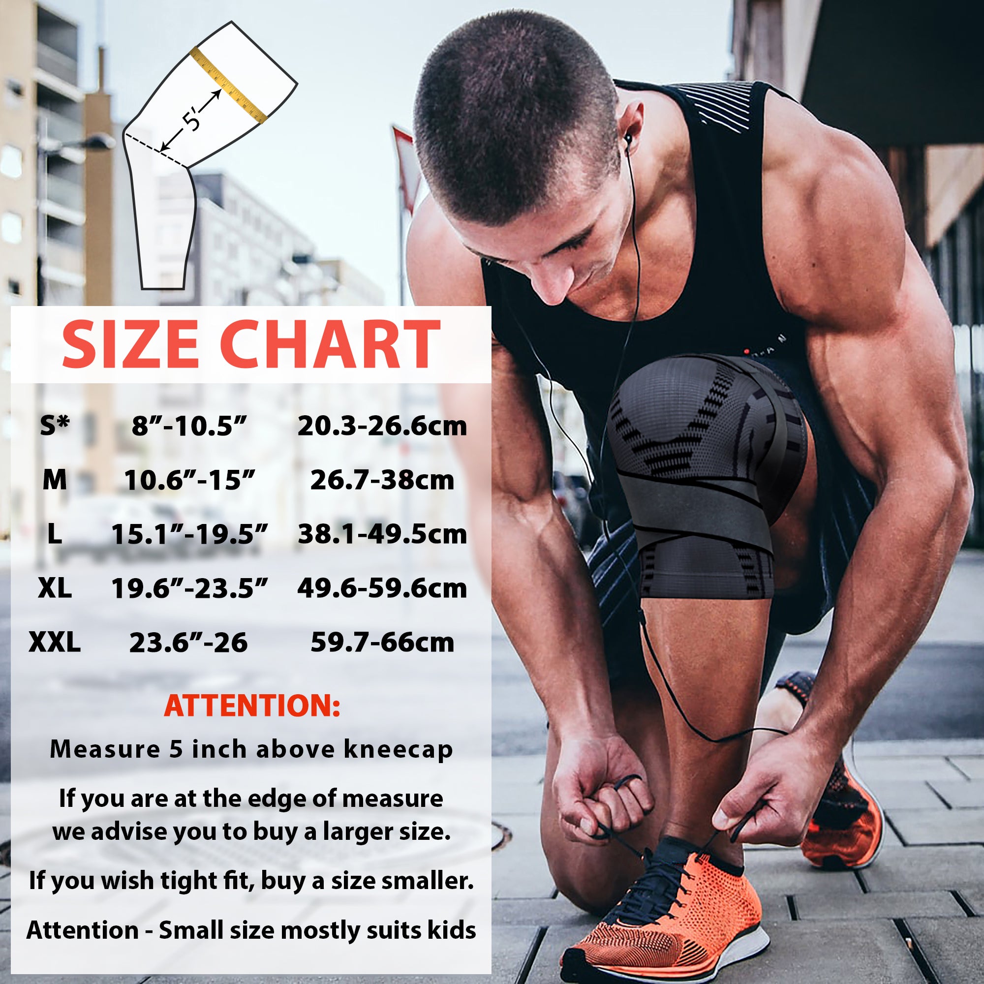 Pure Support - Joint Brace Sleeve for Knee, Ankle, Elbow for Sports